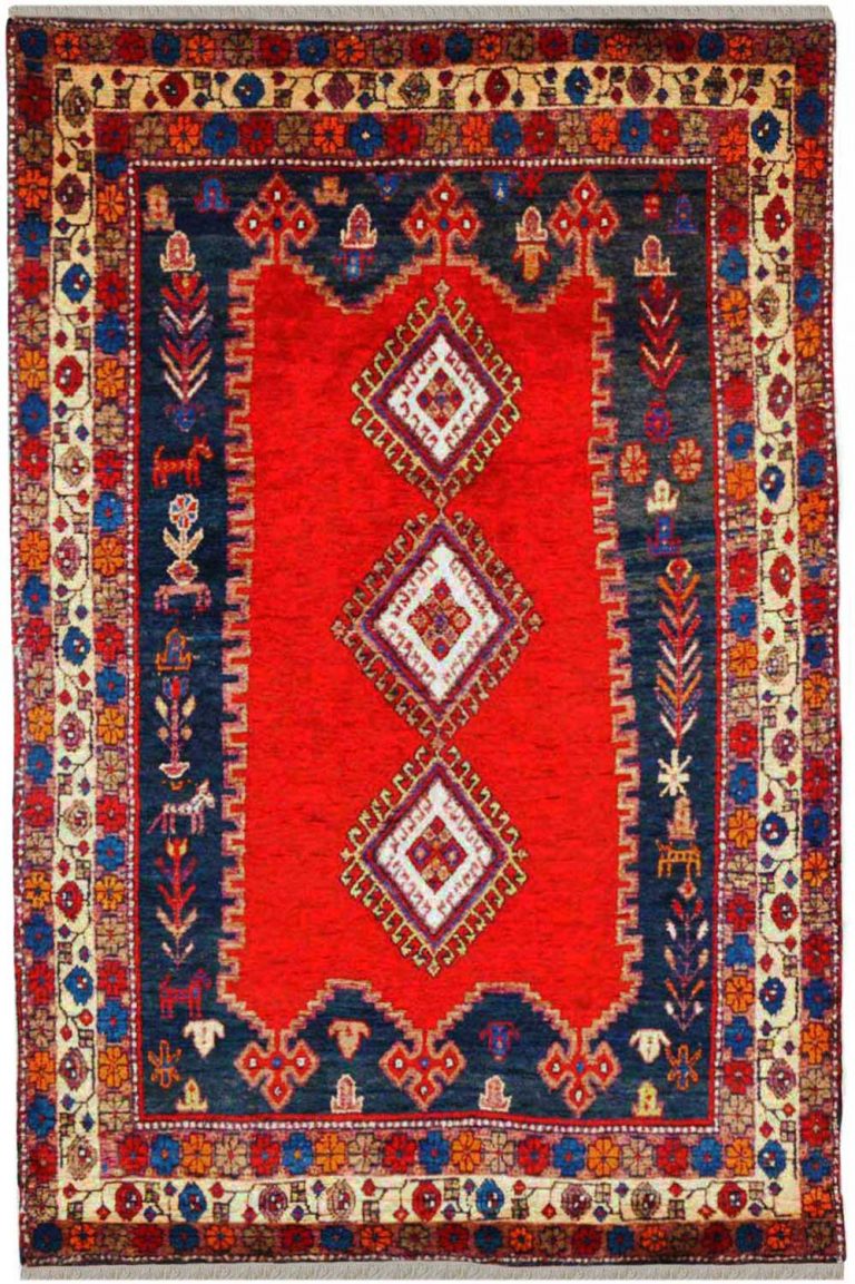 Buy Rouge Irani Carpet | Handmade Red afghan carpet at best price