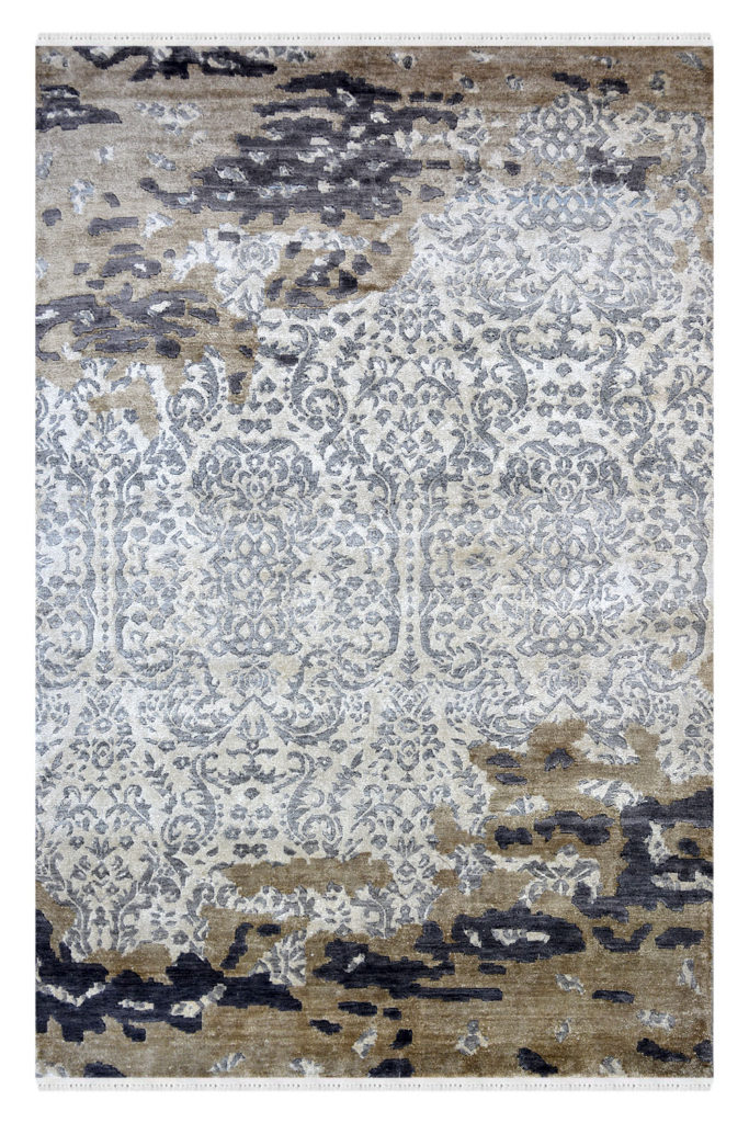 Purchase Sea of Pearls handmade Modern area Rug online only at Yak Carpet