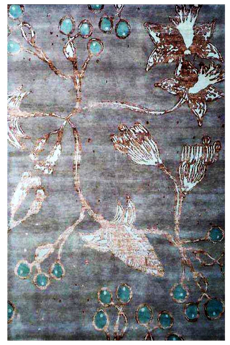 Purchase Sea of Pearls handmade Modern area Rug online only at Yak Carpet